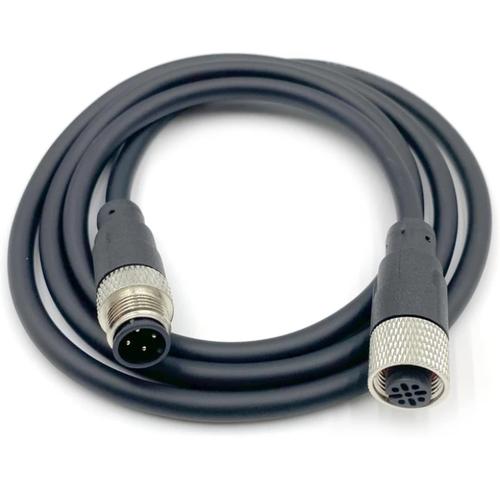 Jual KABEL M12 SOCKET 4 PIN MALE TO 4 PIN FEMALE STRAIGHT A CODE 24 AWG ...