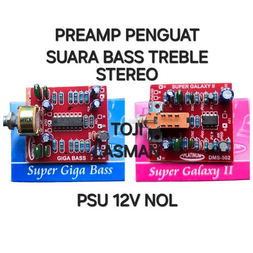 Jual KIT PCB MODUL PREAMP PENGUAT SUARA BASS TREBLE VOKAL GIGABASS ...