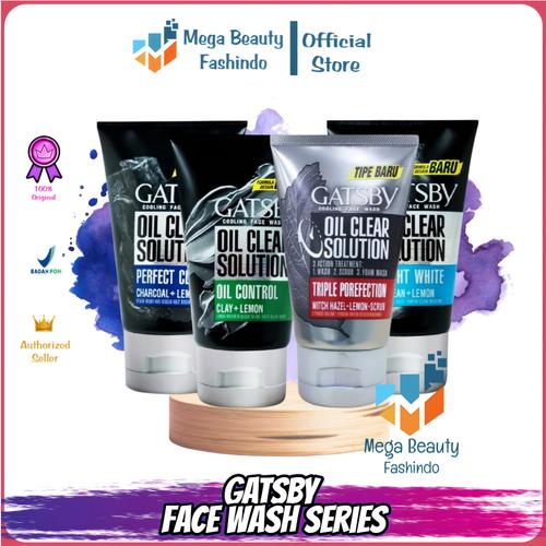 Jual GATSBY Cooling Face Wash Oil Clear Solution Series | Facial Wash ...