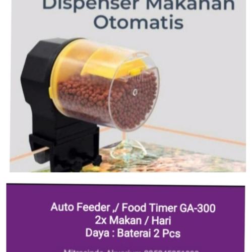 Jual Auto Feeder GA 300 Auto Fish Food Pemberi Pakan Ikan Otomatis 1x ...