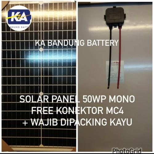 Jual solar panel solar cell panel surya stc / solar module 50wp 50 wp ...