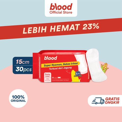 Promo Blood Panty Liner dari Jagung [ANTI LECEK & ULTRA THIN 1MM] - 30 ...