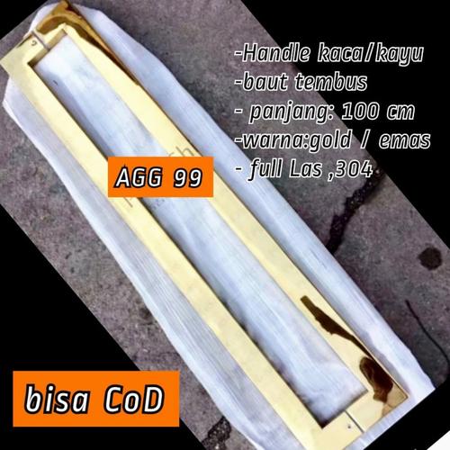 Jual Gagang Handle pintu kaca warna gold emas panjang 60 cm - Kab. Pati ...
