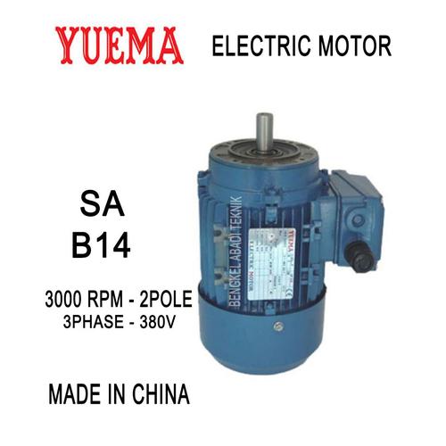 Jual ELECTRIC MOTOR YUEMA SA 1.1KW 1.5HP 3000RPM 3PHASE B14 - Jakarta ...