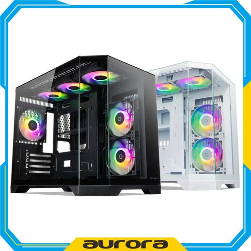 Jual Tecware VX Trinity M Black White Free 6Fan ARGB Casing Komputer PC ...