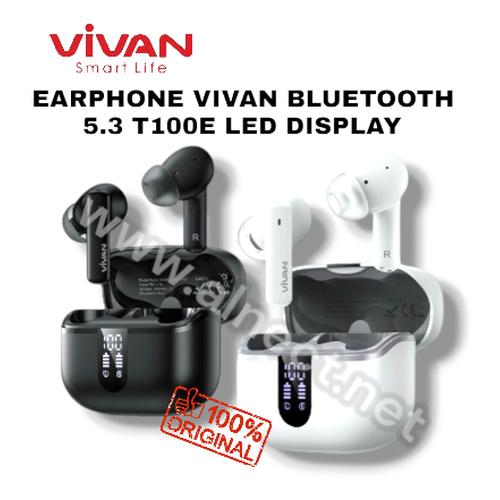 Jual VIVAN TWS Liberty T100E Headset Bluetooth V5.3 IPX5 ANC ENC True ...