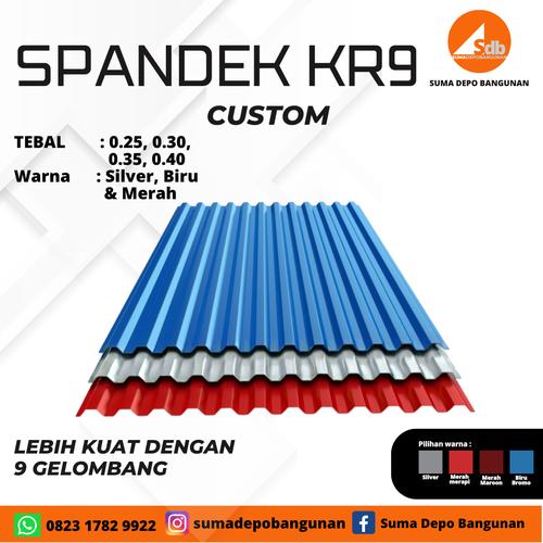 Jual Atap Spandek Warna (Bisa Costum Ukuran) - Tebal 0.25 - Kota Manado ...