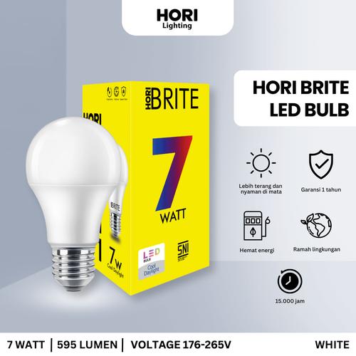 Jual HORI BRITE LED Bulb E27 7 Watt - White - Kota Tangerang - Hori ...