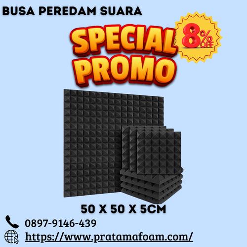 Jual ACOUSTIC FOAM PYRAMID / BUSA PEREDAM SUARA - 50x50x6cm hitam - Kab ...