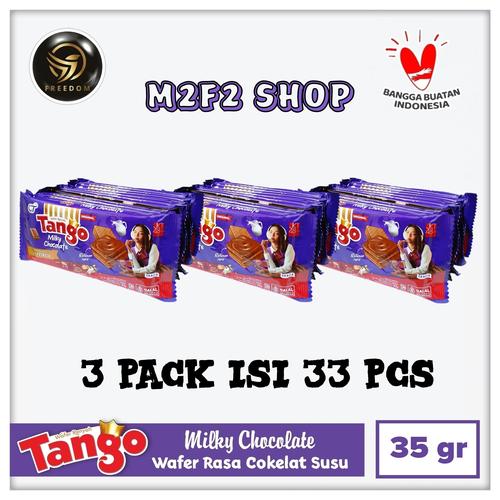 Jual Tango Wafer Milky Chocolate BITE SIZE | Krim Cokelat Susu - 35 gr ...