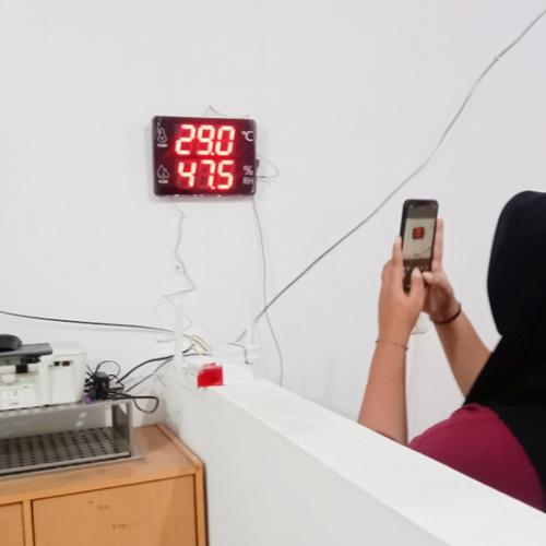 Jual Temperature and Humidity Monitor Large Display Digital ...