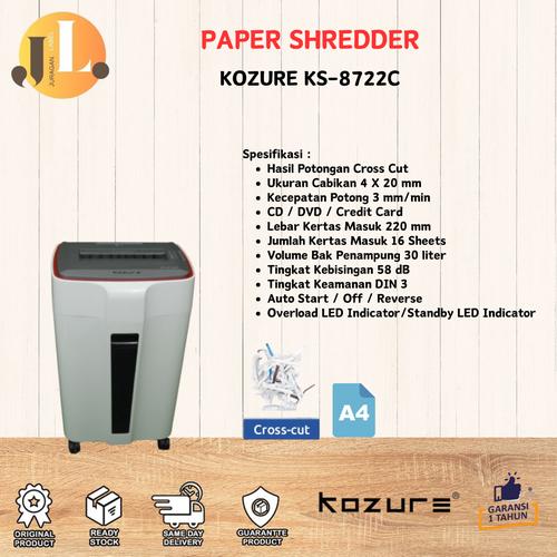Jual KOZURE KS-8722C Mesin Penghancur Kertas KS8722C Paper Shredder ...