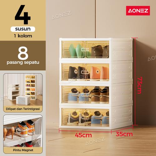 Promo AONEZ Minimalis Semua dalam satu krem putih+transparan dapat ...