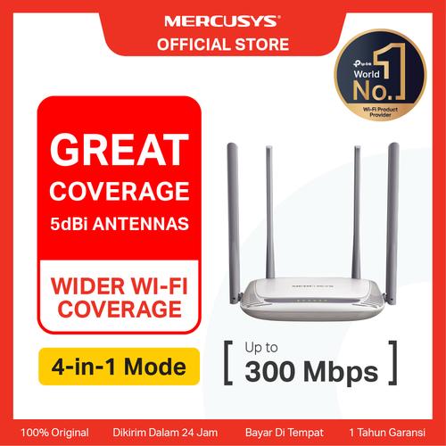 Promo Mercusys MW325R 300Mbps Enhanced Wireless N Wi-Fi Router - MW325R ...