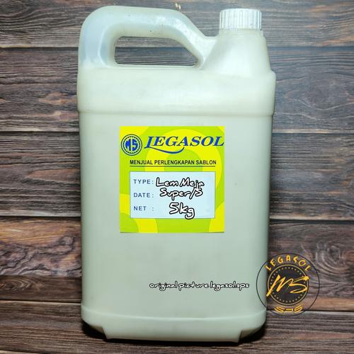 Promo Lem Meja Super/s @5kg ( u/lem triplek atau meja bahan sablon baju ...