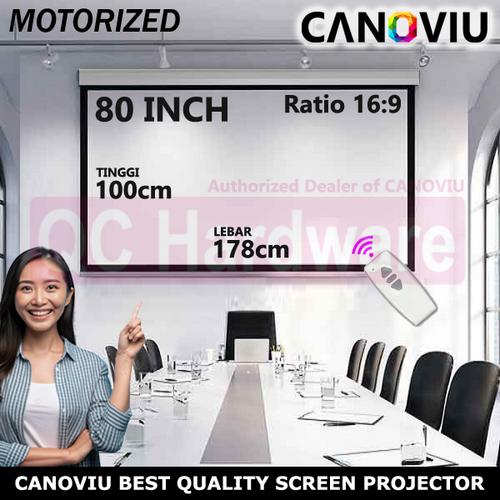 Promo Canoviu Screen Projector 80 Inch | Ratio 16:9 | Layar Proyektor ...