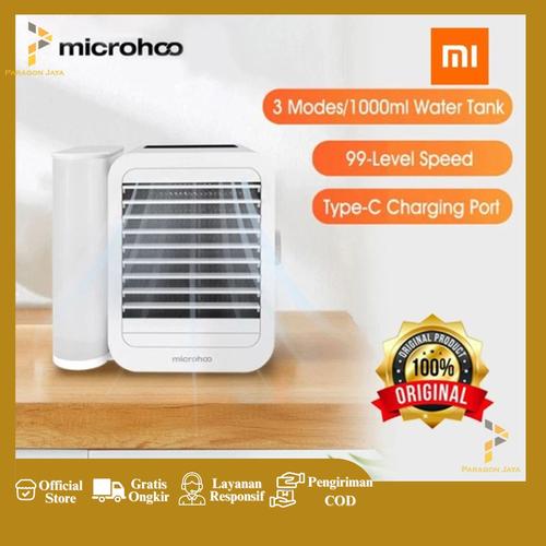 Jual Microhoo Air Cooler Personal Bright Water Cooling Fan Mini AC ...