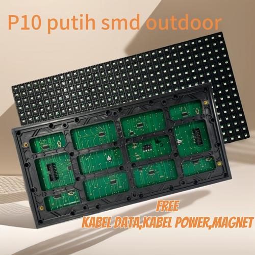 Jual Led module running text p10 putih white outdoor smd - Jakarta ...
