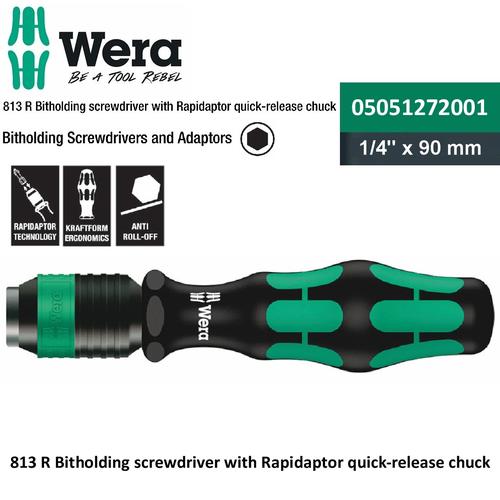 Promo Obeng Hex 1/4" x 90 mm Wera 05051272001 813 R Bitholding ...