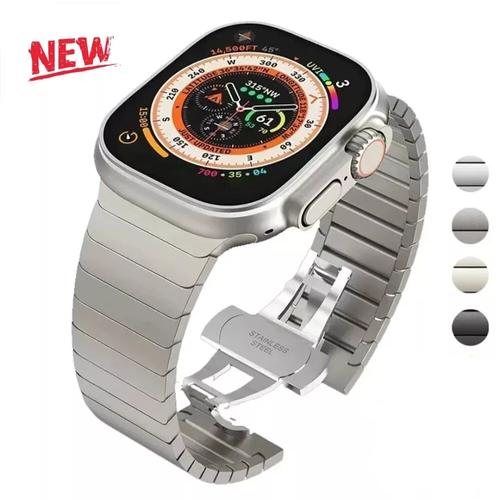 Promo Strap apple watch ultra 2 1 link stainless steel tali jam iwatch ...