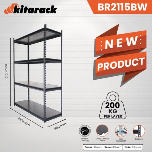 Jual Rack Gudang BR2115BW KITARACK 4 Layer Wood Panjang 1.5 Meter ...