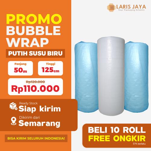 Promo Bubble Wrap Roll Putih Susu 125cm x 50m Semarang Tebal - Putih ...