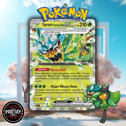 Promo ( RR ) Ogerpon Topeng Teal Ex Foil - Kartu Pokemon Topeng ...