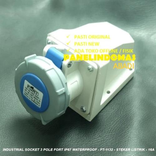 Jual WALL SOCKET MOUNTING 3 POLE / PIN 16A IP67 FORT FT-1132 - Jakarta ...