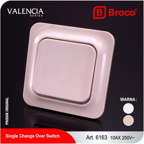 Jual 6163 Broco Valencia Saklar Engkel Hotel Single Change Over Switch ...
