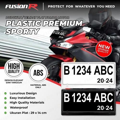 Jual Tempat Cover Dudukan Frame Plat Nomor Motor Premium Tatakan Plat ...