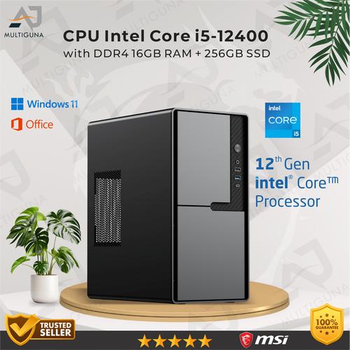 Jual CPU PC Komputer Intel Core i5-12400 Gen-12 RAM 16GB SSD Rakitan ...