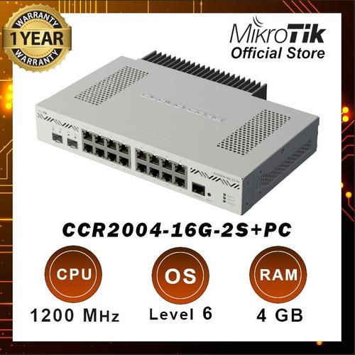 Jual MikroTik CCR2004-16G-2S+PC Cloud Core Router CCR 2004 16G 2S+ PC ...