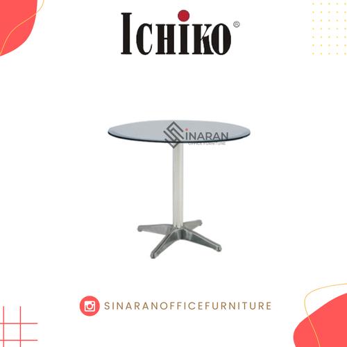 Jual Meja Bulat Kaca Resto Cafe 60 x 75 cm Makan Kantin ICHIKO - Cafe ...