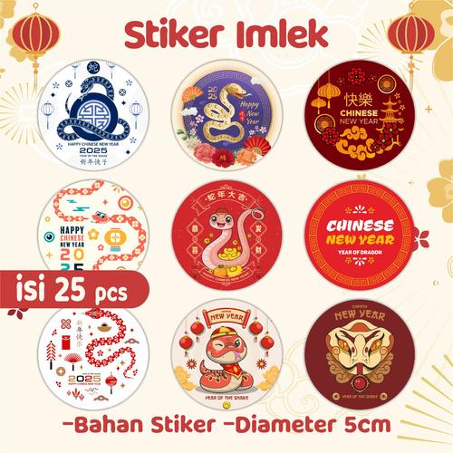 Promo STIKER IMLEK - STICKER CHINESE NEW YEAR - stiker hampers imlek ...