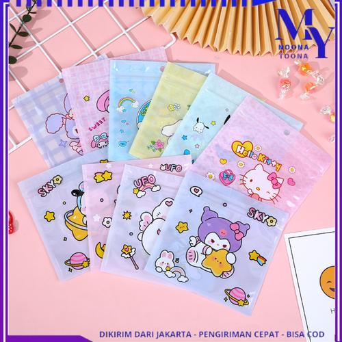 Promo ZipLock Mini Gambar Karakter Lucu Plastik Kemasan Zip Klip Mini ...