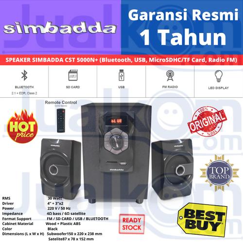 Jual Speaker Bluetooth Speaker Simbadda Speaker PC CST 5000N 5000N ...