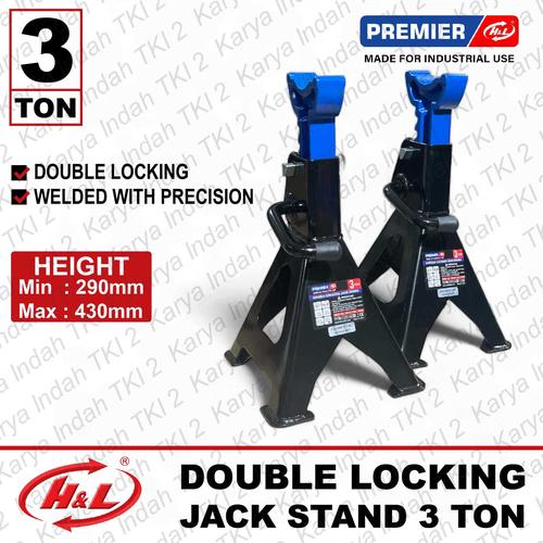 Jual Jack Stand Double Locking HL 3 TON Penyangga Manual Mobil Dengan ...
