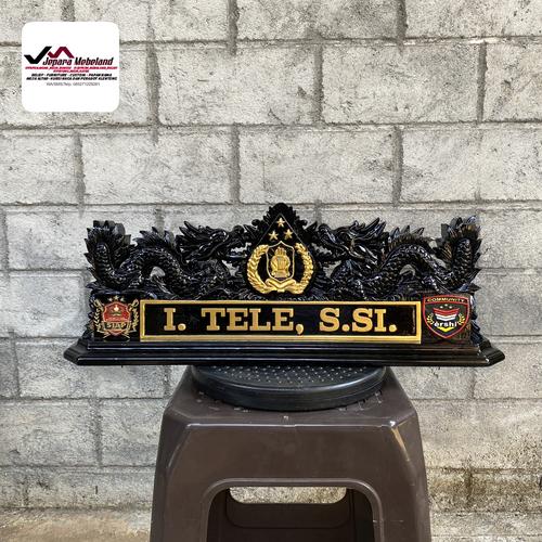 Jual Papan nama meja kantor/papan nama meja custom/papan nama kayu ...