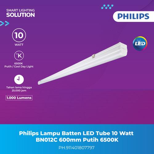 Promo Philips Lampu Batten LED 10 Watt Cahaya Putih BN012C L600 G2 ...