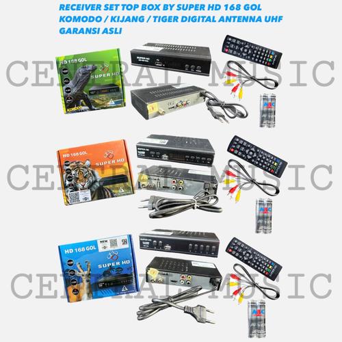 Jual RECEIVER SET TOP BOX BY SUPER HD 168 GOL KOMODO DIGITAL ANTENNA ...