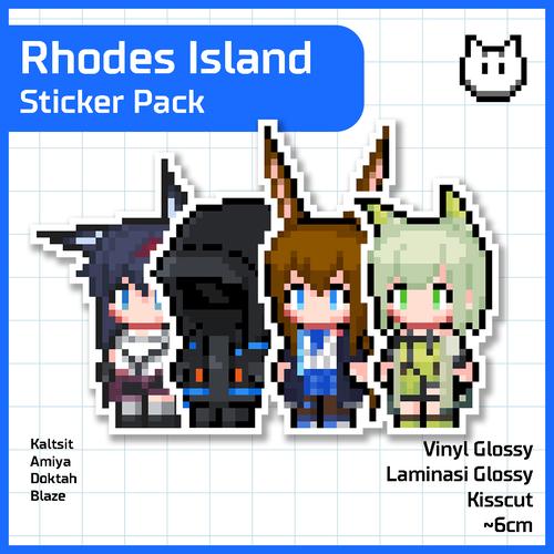 Jual Rhodes Island Sticker Pack - Kaltsit Amiya Doktah Blaze ...
