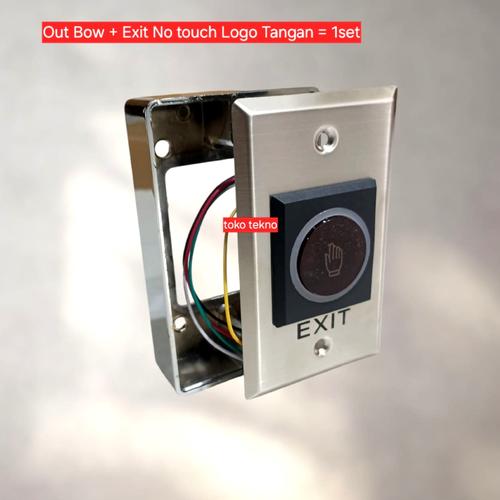 Jual Out Bow Metal Panjang Outbow Push Button Exit Button Metal ...