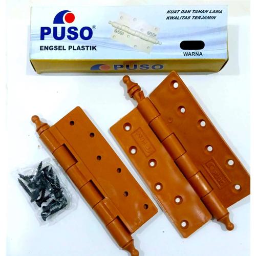 Jual Engsel Pintu Plastik / Engsel Kamar Mandi PVC Puso Cokelat - Kota ...