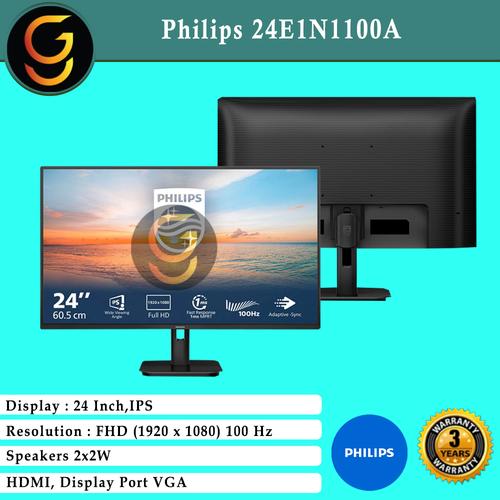 Jual Monitor Philips 24E1N1100A 24" IPS FHD (1920 × 1080) 100 Hz HDMI ...