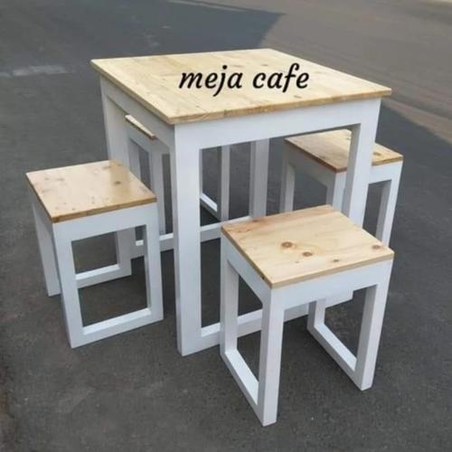 Jual meja makan minimalis / meja caffe warkop / meja restauran - Hitam ...