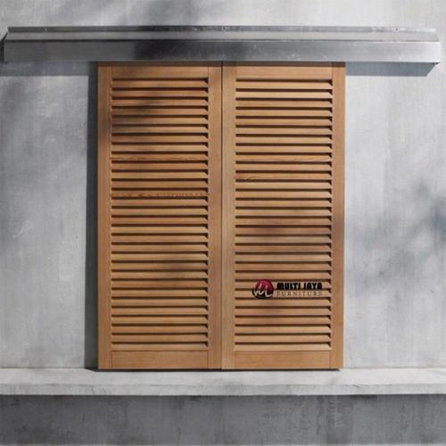 Jual Jendela Geser Kayu Jati Louvered – Desain Minimalis untuk Rumah ...