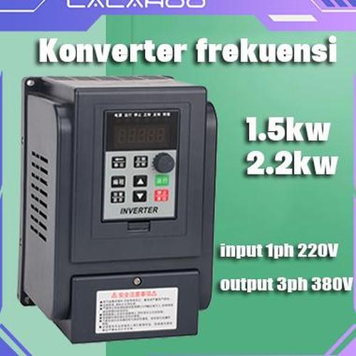 Jual Ready Inventer Frekuensi Converter VFD Konverter Inverter AT4 1.5kw/2.2kw input 1phase 220V ...
