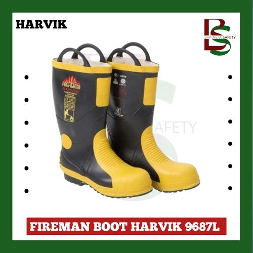 Jual Sepatu Pemadam Harvik /Fireman Boot Standar ASTM 100% Original ...