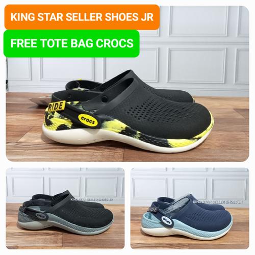 Jual Sandal Crocs Lite Original Crocs Pria - Hitam Kuning, 42 - Jakarta ...