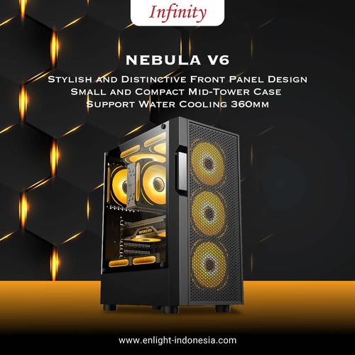 Jual Casing Infinity Nebula V6 Gaming Case ATX Tempered Glass - Jakarta ...